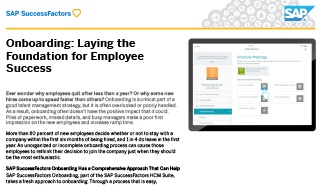 SuccessFactors Onboarding | AltaFlux